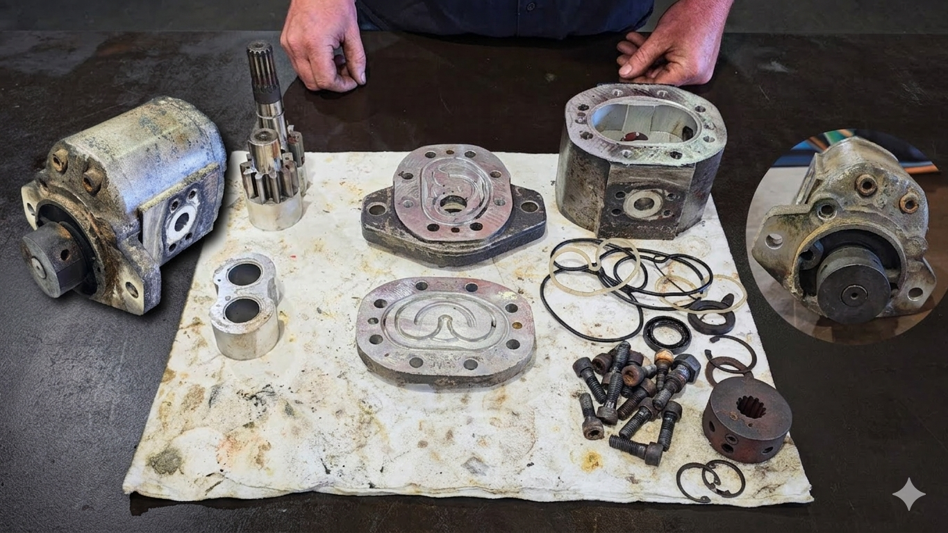 Hydraulic pump rebuild goes off track | Franna crane project part 34