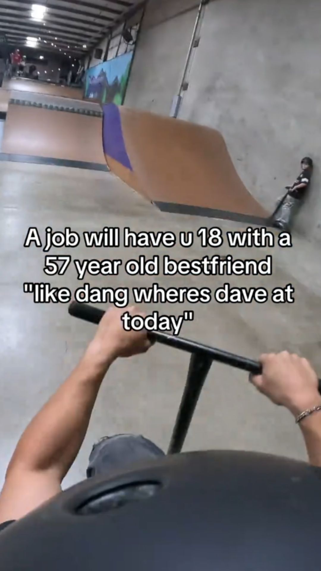 This scooter clip perfectly sums up work friendships today