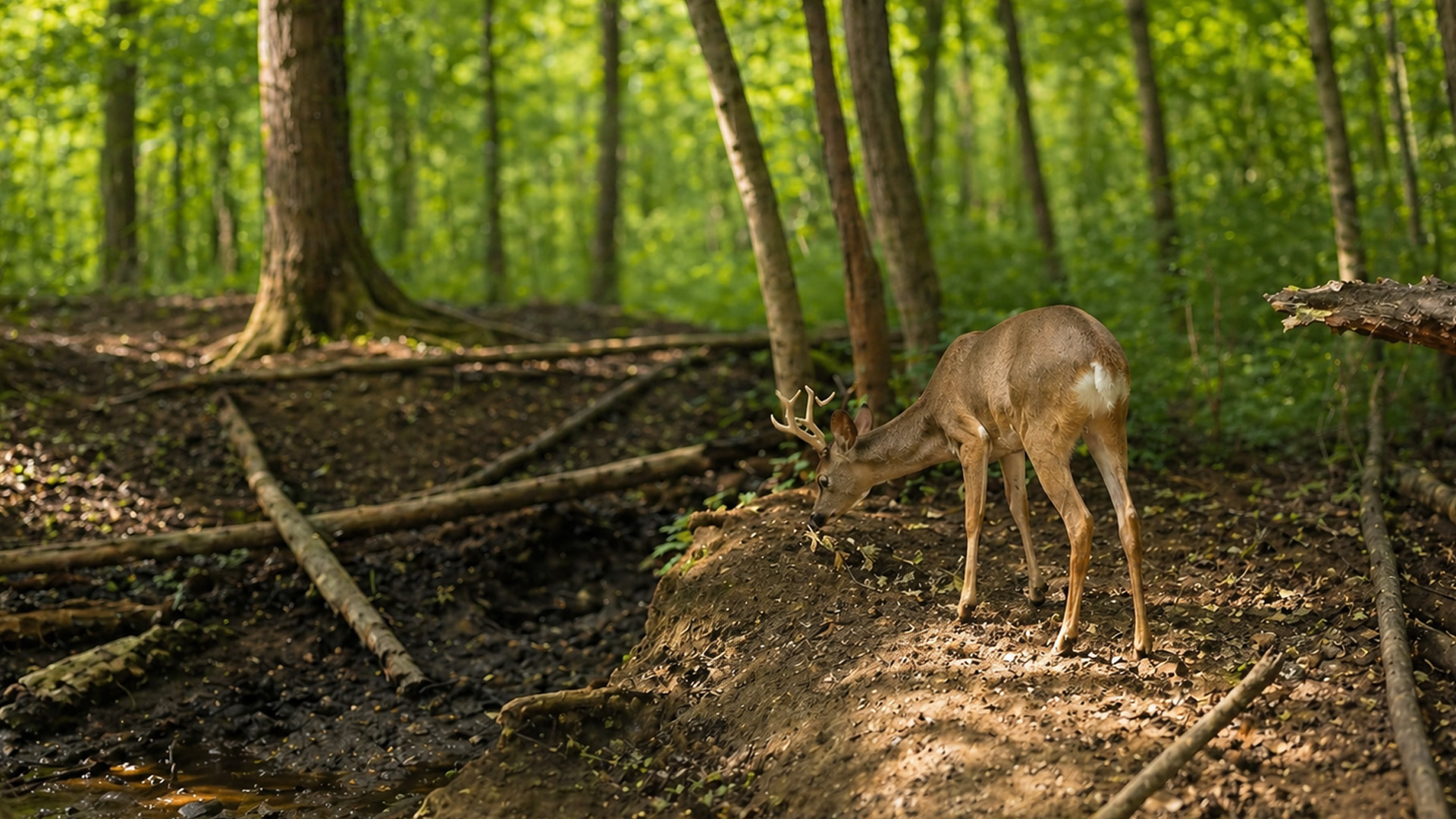 Ce cerf au bord de l'eau - Caméra cachée