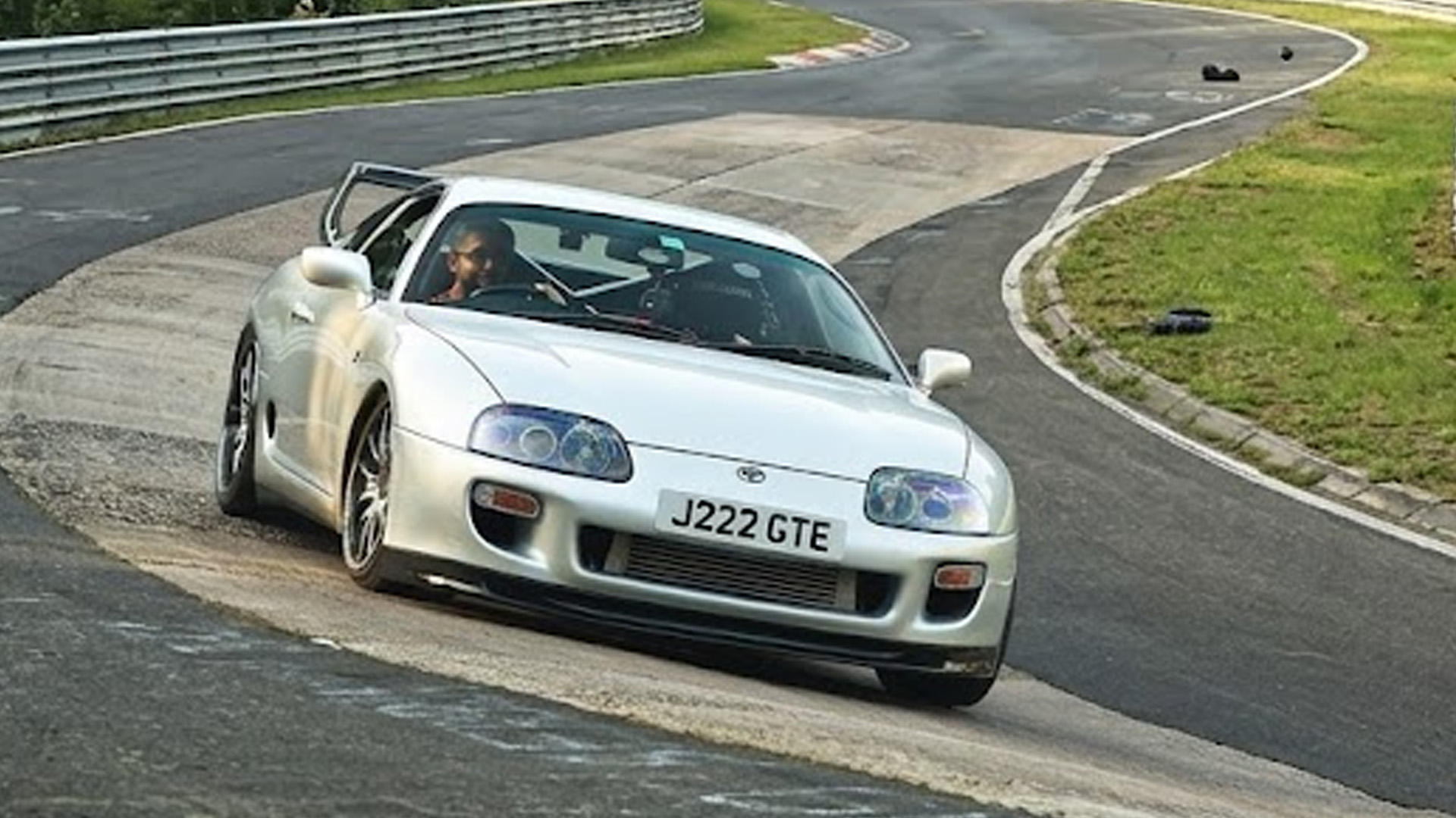 Taming a powerful Toyota Supra on the racetrack