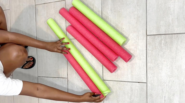 Woman's clever DIY transforms Dollar Tree pool noodles into high-end ...
