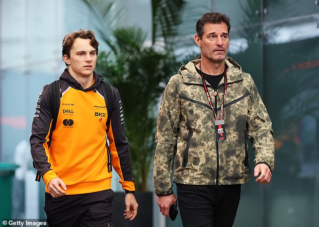 F1 legend Mark Webber steps out on a very rare public outing with his ...