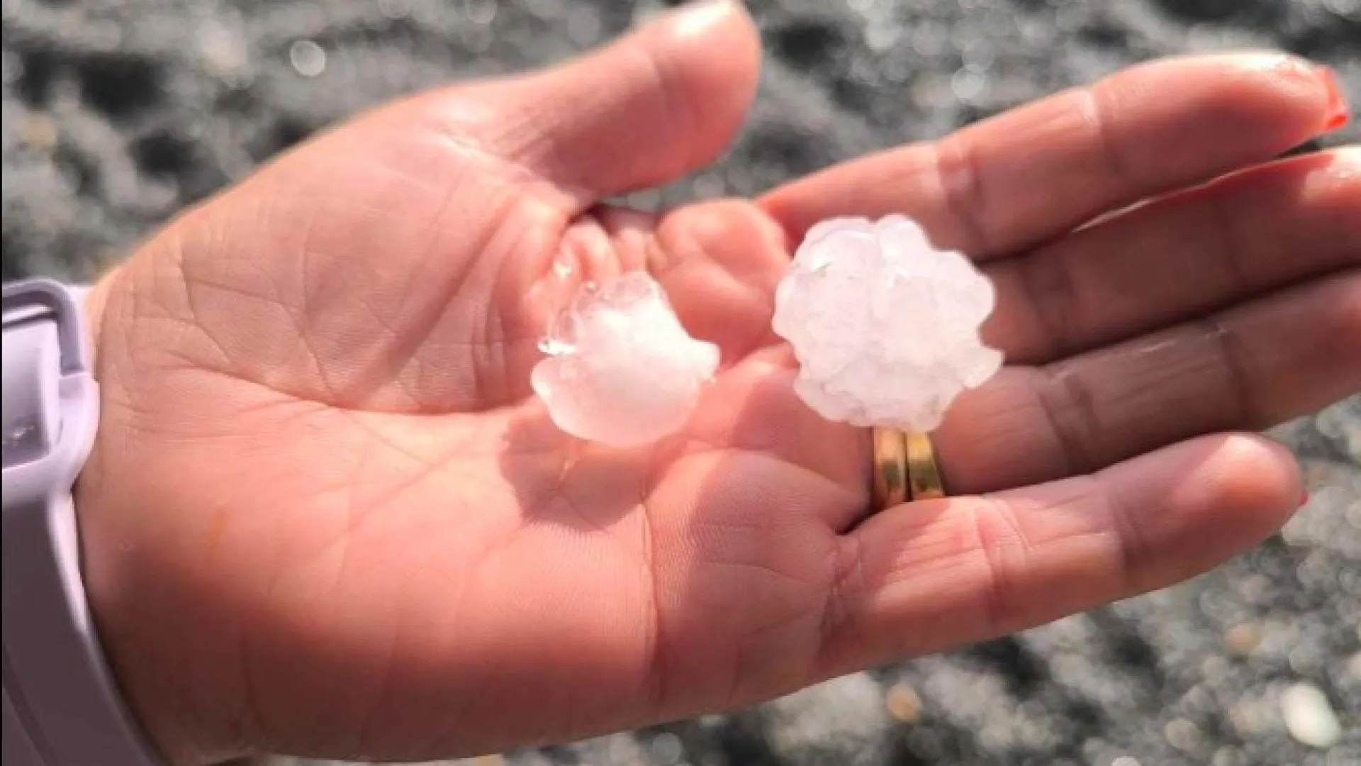 Queda de granizo no Norte do país à porta de maio. Eis as imagens