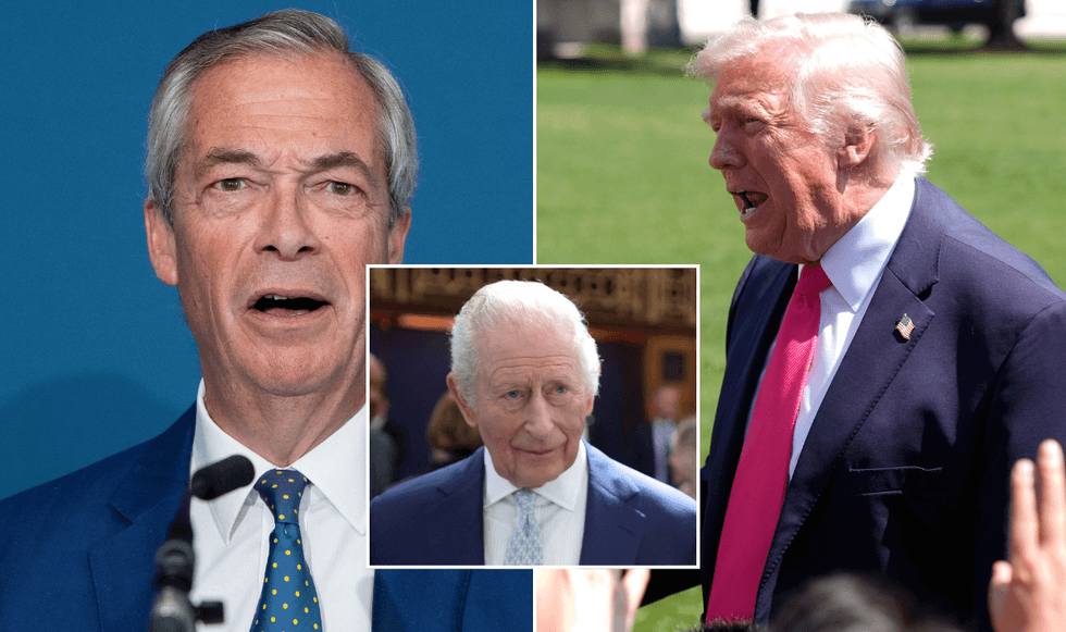 Nigel Farage urges King to confront Donald Trump over Falklands row