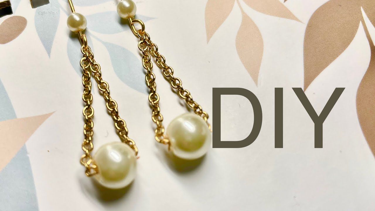 DIY earrings super easy beginner friendly jewelry tutorial