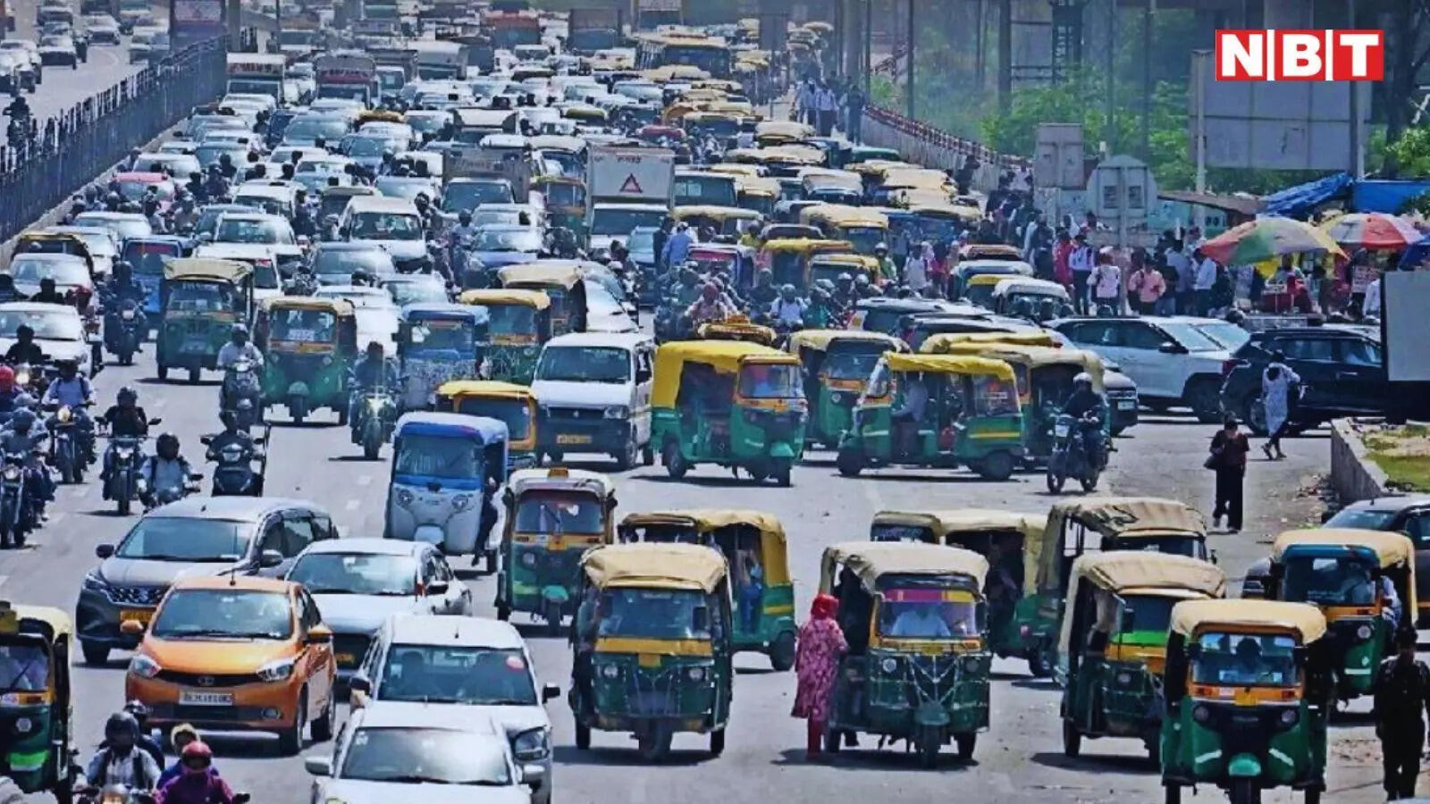 NH-9 बना 'स्ट्रेसवे', मेट्रो निर्माण से रोजाना जाम, रेंगते ट्रैफिक से ...