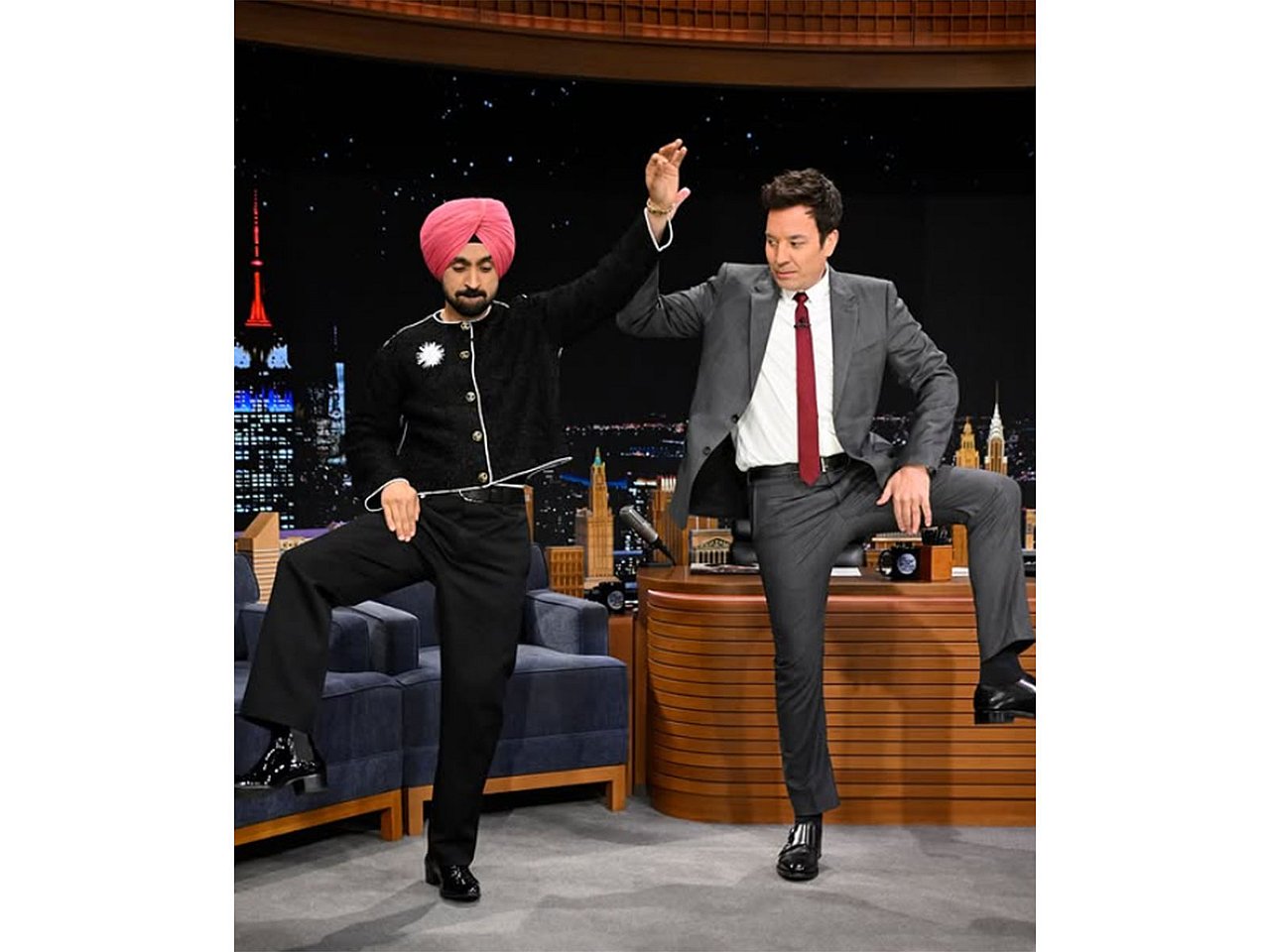 Diljit Dosanjh makes Jimmy Fallon do bhangra on his track Morni
