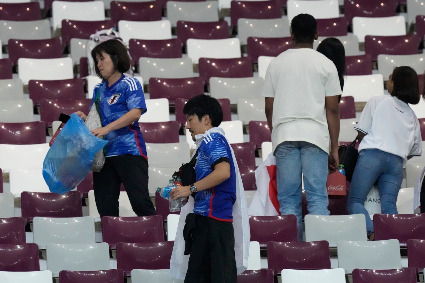 Why you may see Japanese soccer fans cleaning up the stadium after ...