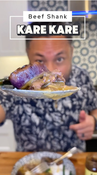 Beef shank kare-kare rich Filipino peanut stew recipe