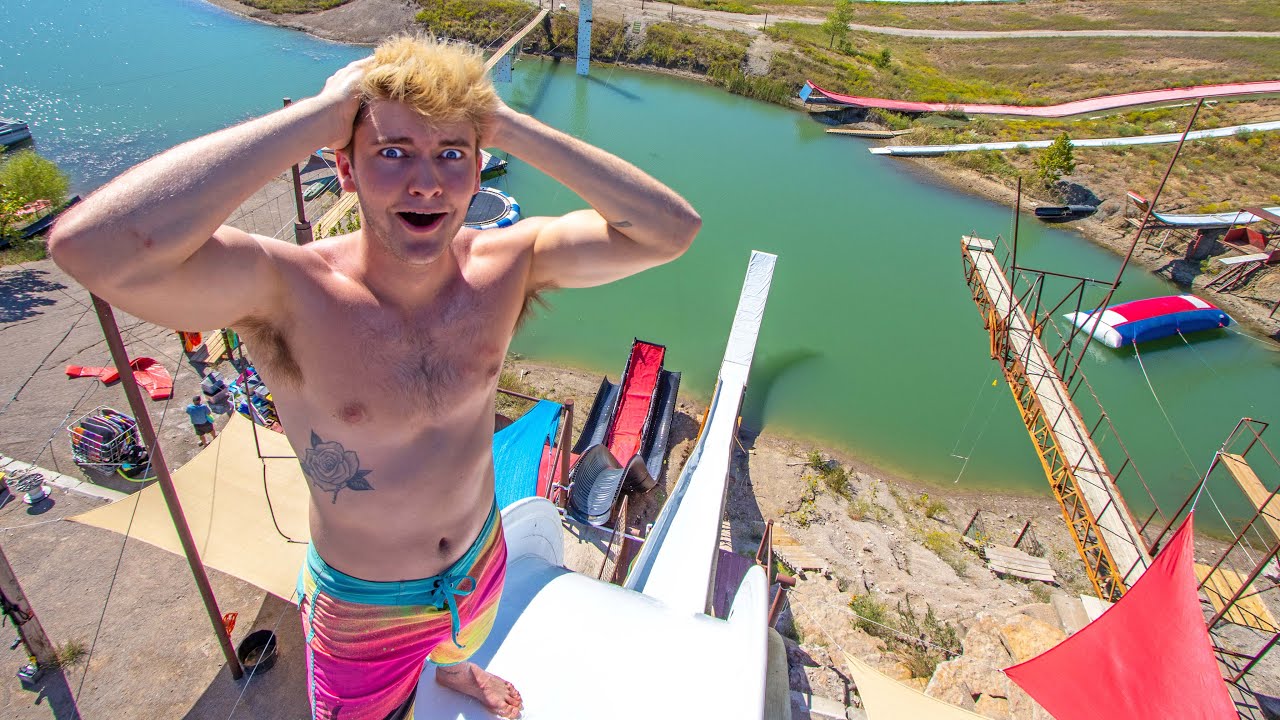 I visited the world's biggest backyard water park