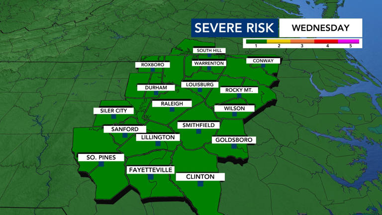 Rising rain chances on Tuesday, Wednesday as temps take a tumble