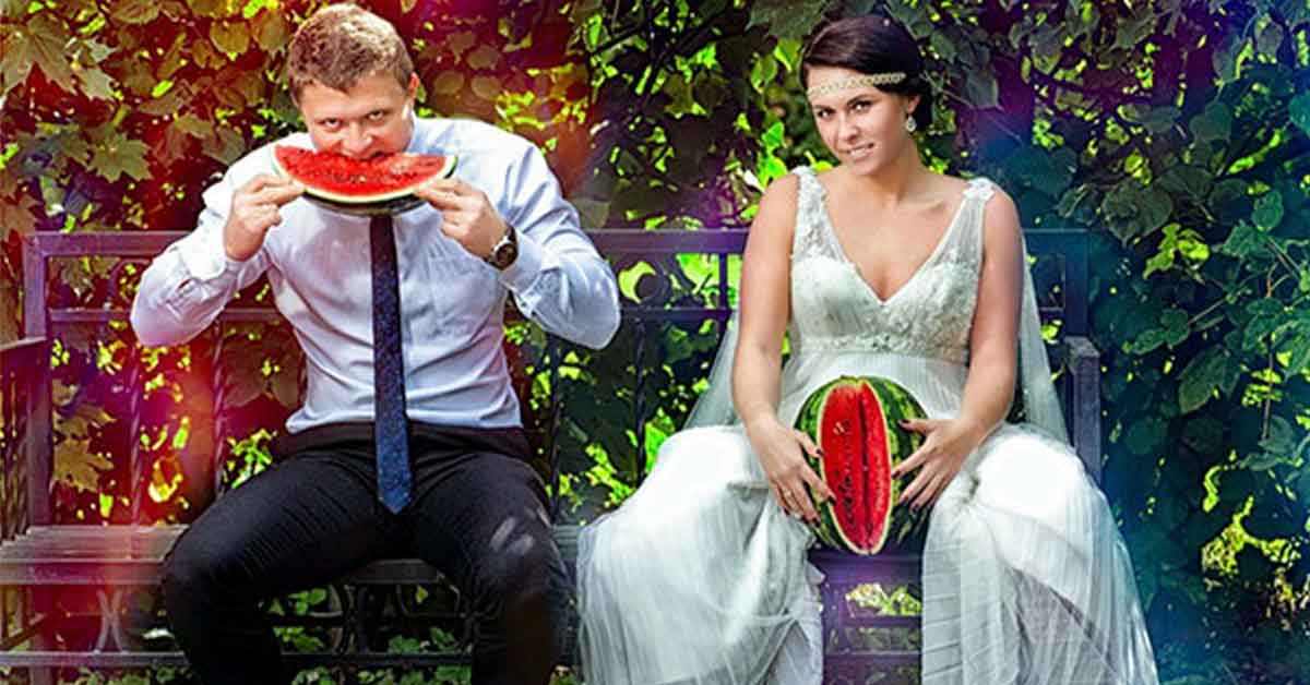 15 wedding portraits that got a little too creative