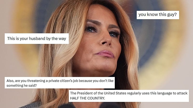 Η Μελάνια Τραμπ κατηγορείται για υποκρισία μετά την κριτική σε αστείο ...