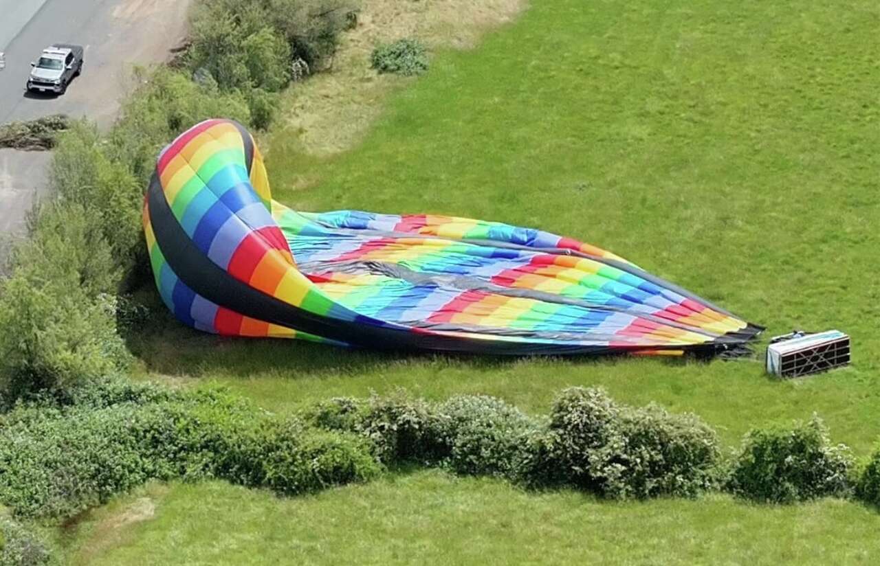 Dramatic video shows hot air balloon crashing into California casino