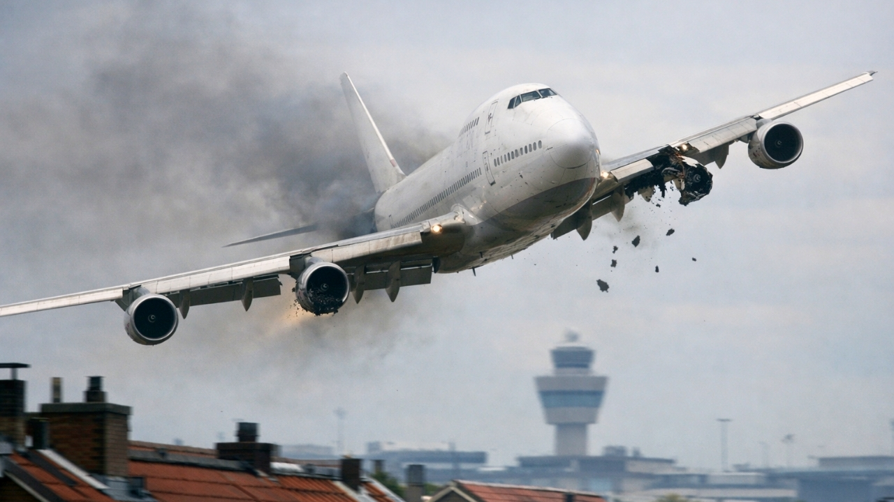 Boeing 747 lost two engines after takeoff and the crew never knew the ...