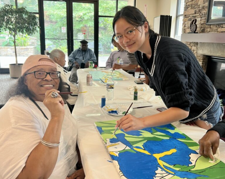 Summer camp promotes friendships between teens and the elderly