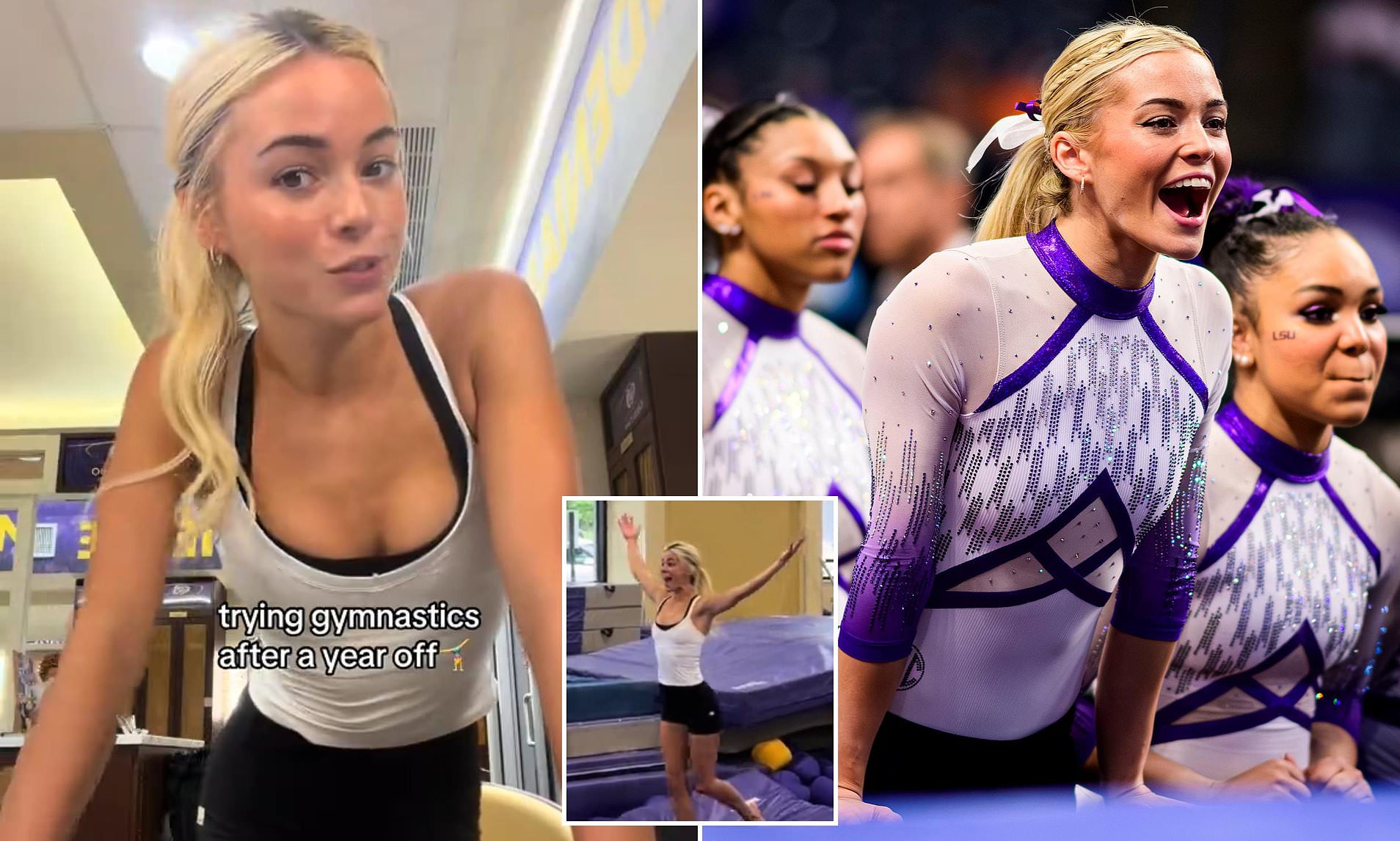 Livvy Dunne makes remarkable return to gymnastics after a year out