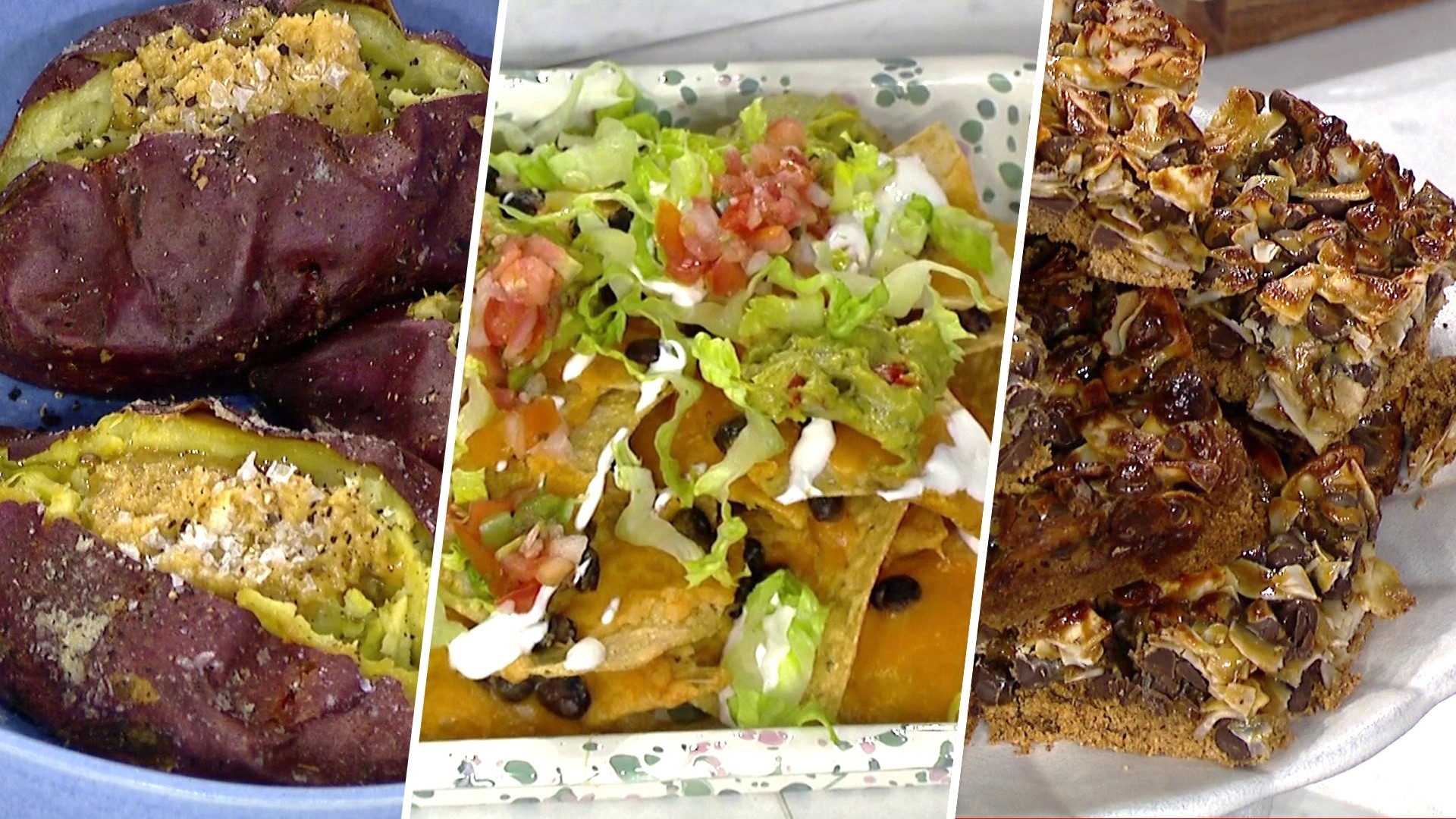 3 healthy snack recipes: Loaded nachos, coconut bars, more