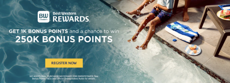 New Best Western promotion for 1,000 bonus points per night this summer