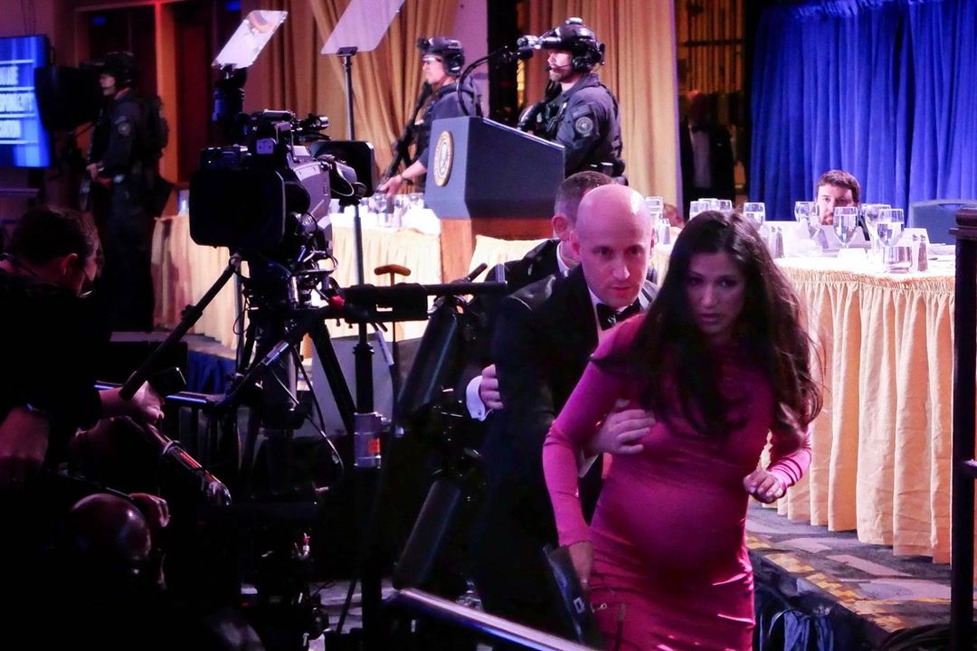 Katie Miller addresses being 'used as a human shield' by husband ...