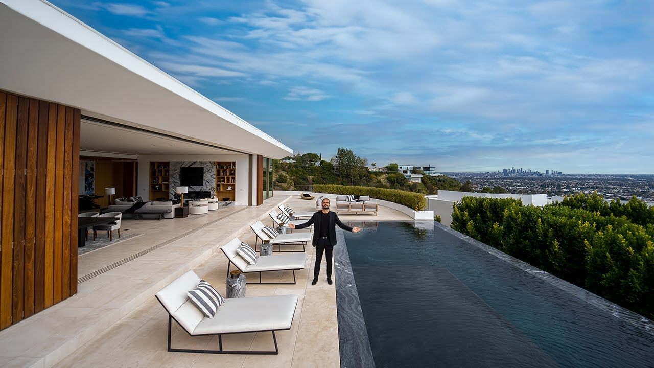 Inside a $22M Hollywood Hills mansion with LA views