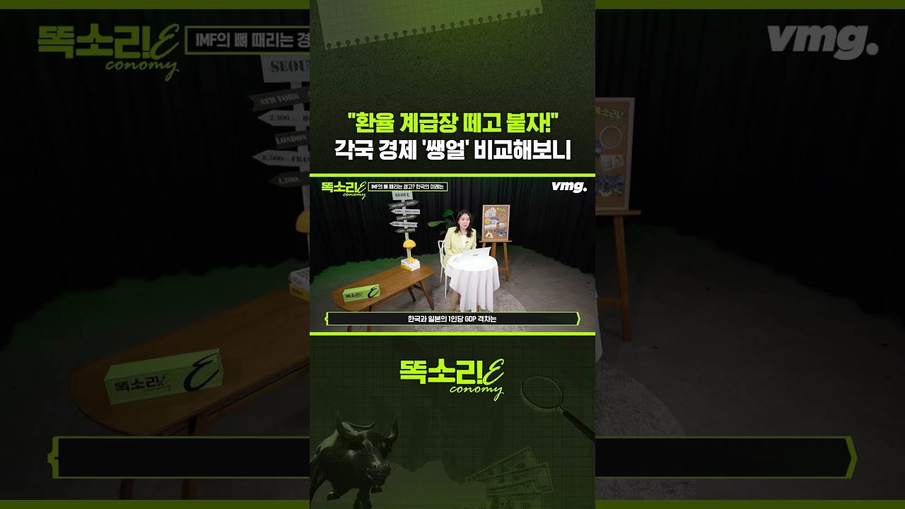 환율 계급장 떼고 붙자! 각국 경제 쌩얼 비교해보니 / 똑소리E / 비디오머그 #shorts