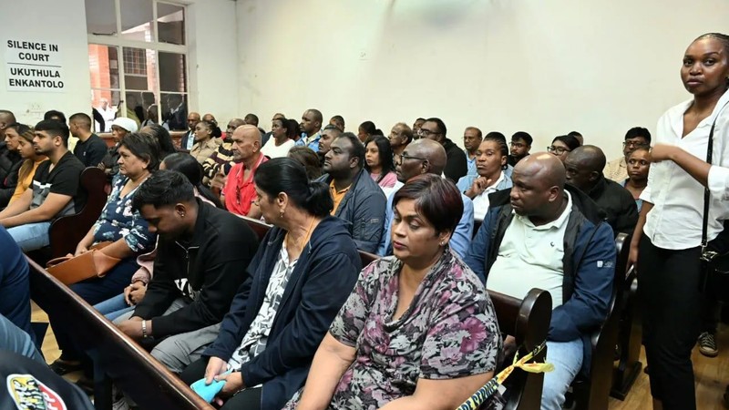 Grieving relatives gather as suspects in Newark family murder appear in ...