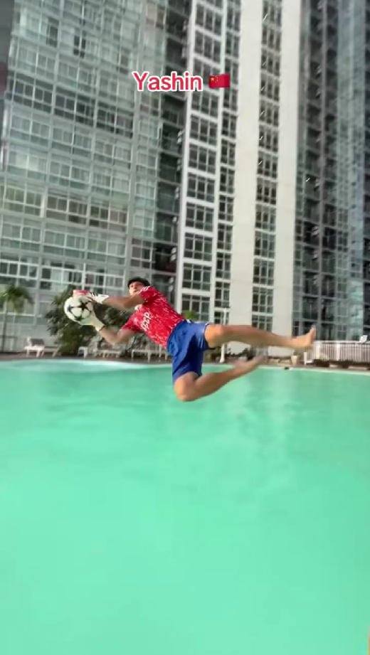 Pool training football skills taken to the next level