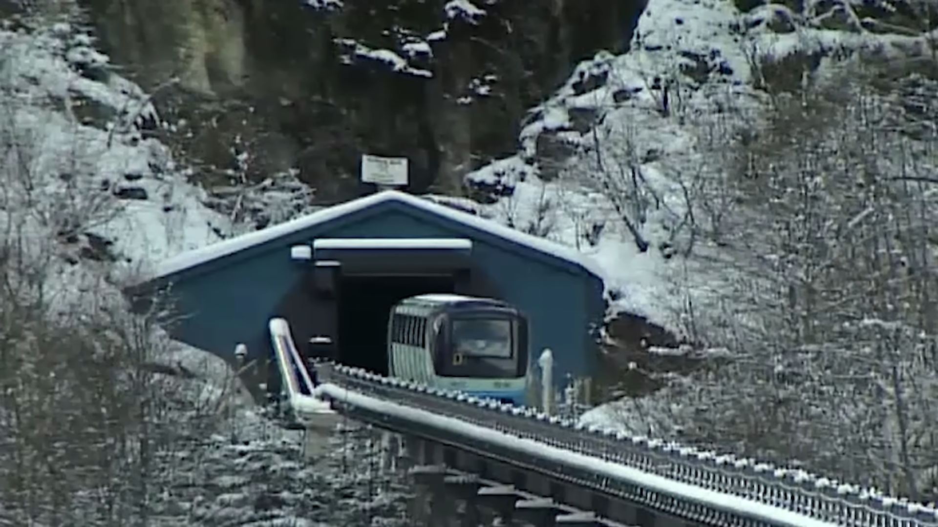 The train entered the tunnel then the fire trapped everyone inside