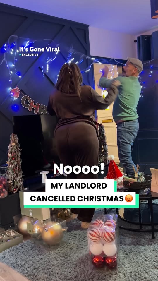 He torn down all my Christmas decorations for this