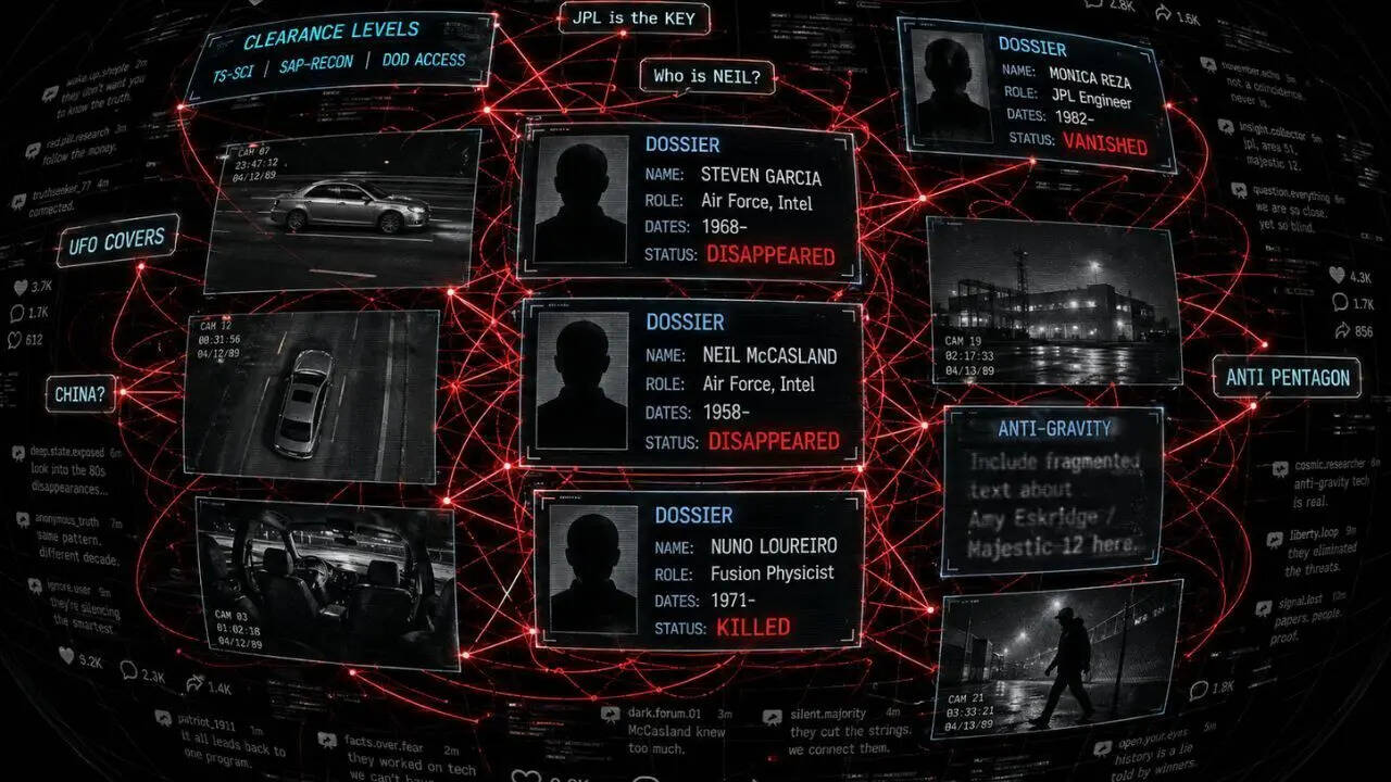 The red string and the widow: The mystery of the missing scientists in US