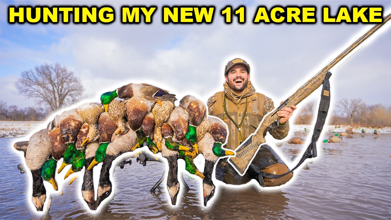 Duck hunting on a self-made 11-acre lake (limited out)