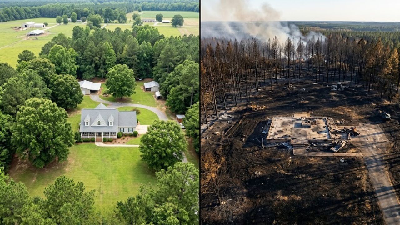 Georgia's biggest wildfire ever burns 32,000 acres — 187 homes ...