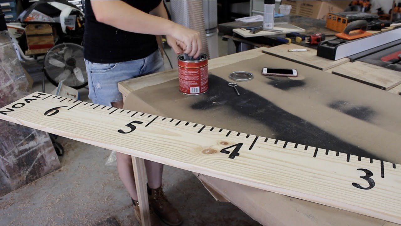 Track your child's milestones with a DIY growth chart ruler