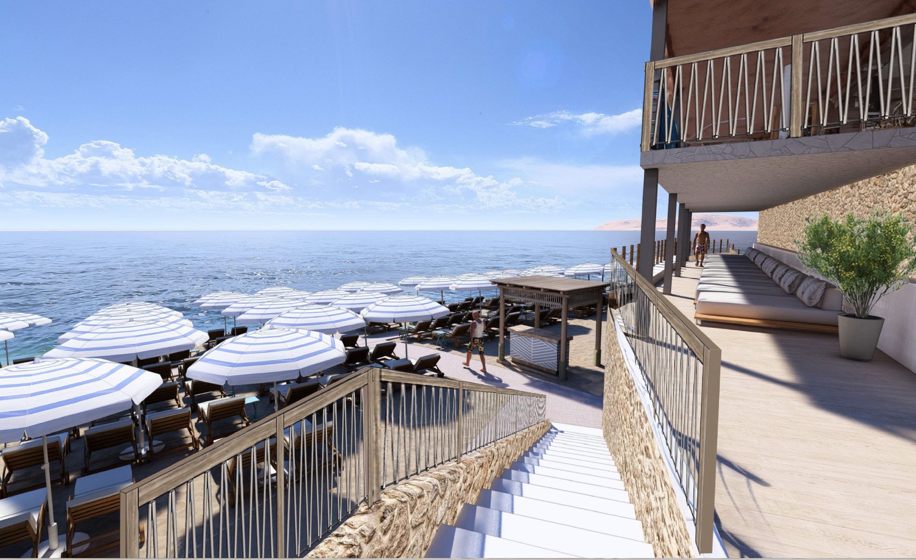 Το πρώτο beach club της Royal Caribbean στην Ευρώπη άνοιξε στη Σαντορίνη