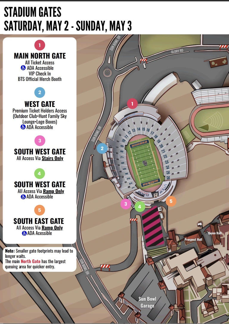 UTEP shares tips after BTS fans faced delays entering Sun Bowl