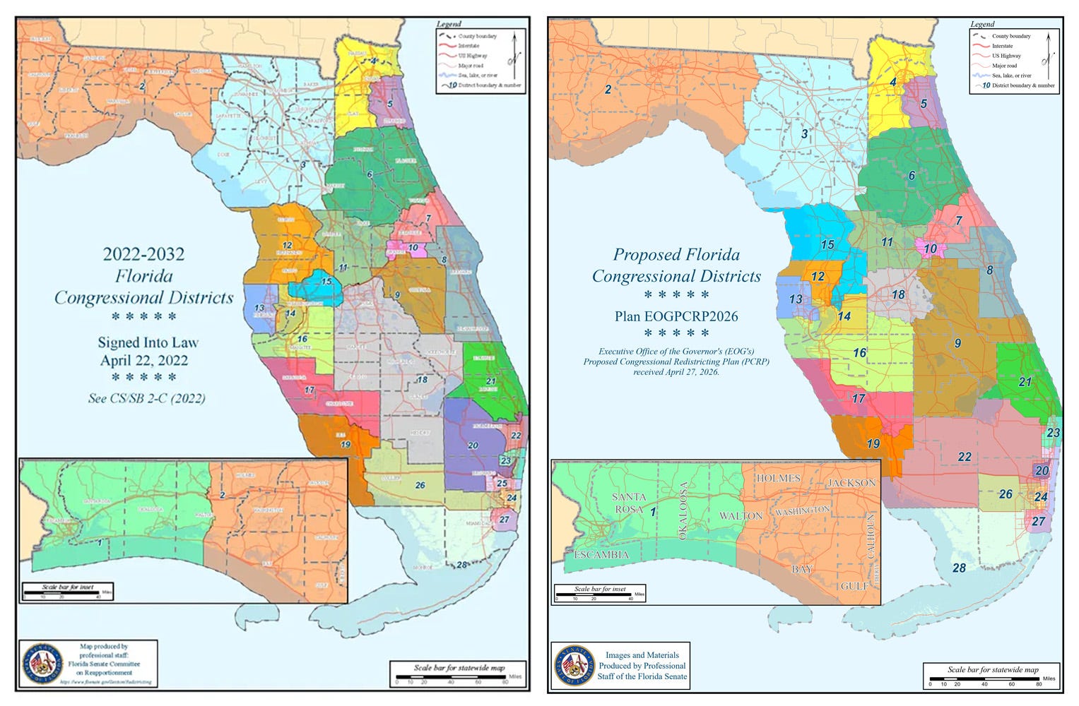 DeSantis' redistricting map in Florida session; AI, vaccine bills dropped