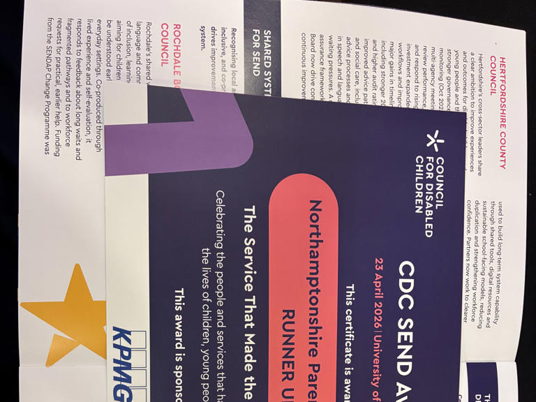 Northamptonshire Parent Carer Voices CIC celebrates national ...