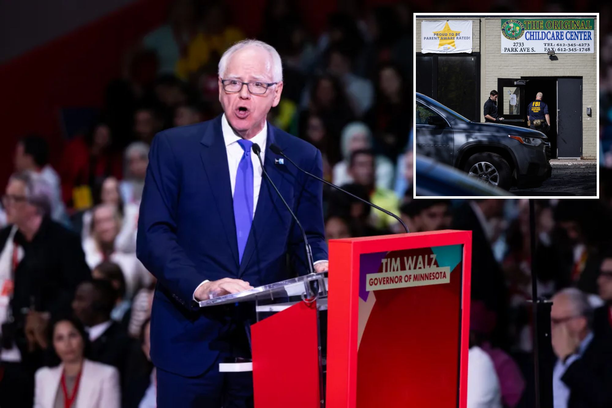 Minnesota Gov. Tim Walz has shocking reaction to FBI raids at day care ...