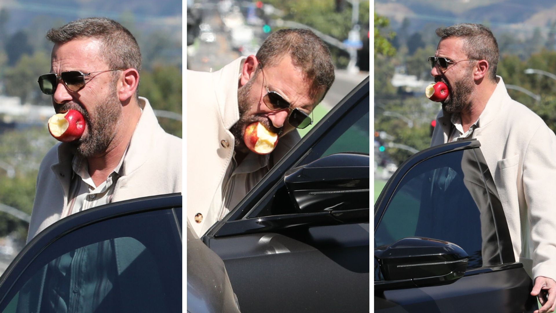 The surprising reason Ben Affleck has been biting apples everywhere he goes