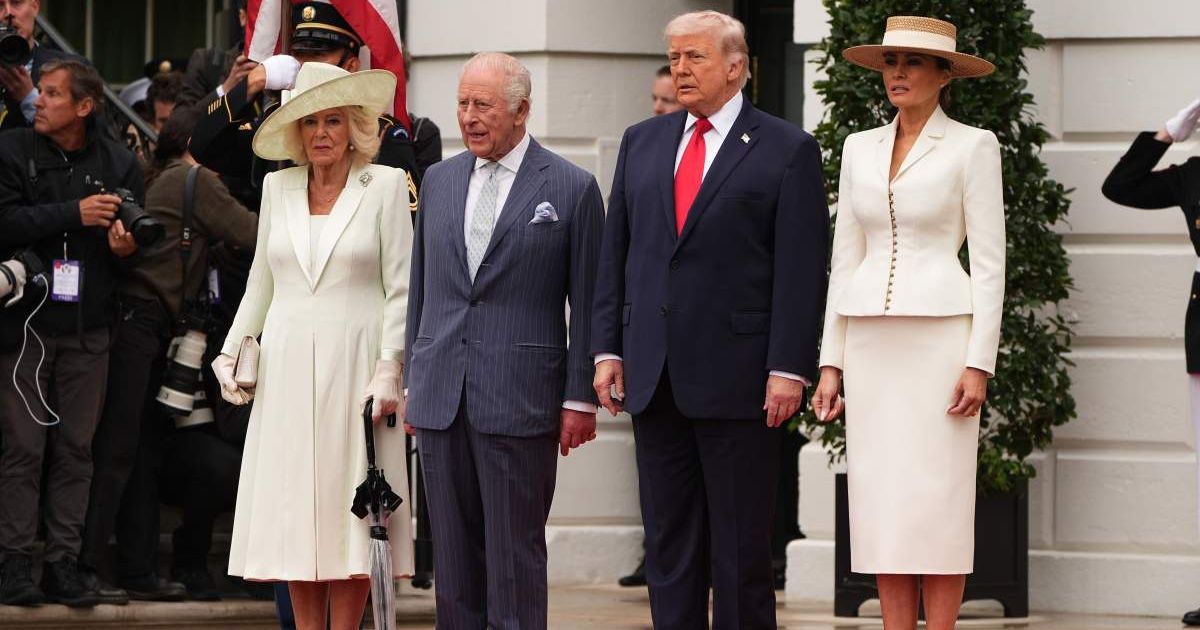 Melania Trump and Queen Camilla mirror each other in coordinated white ...