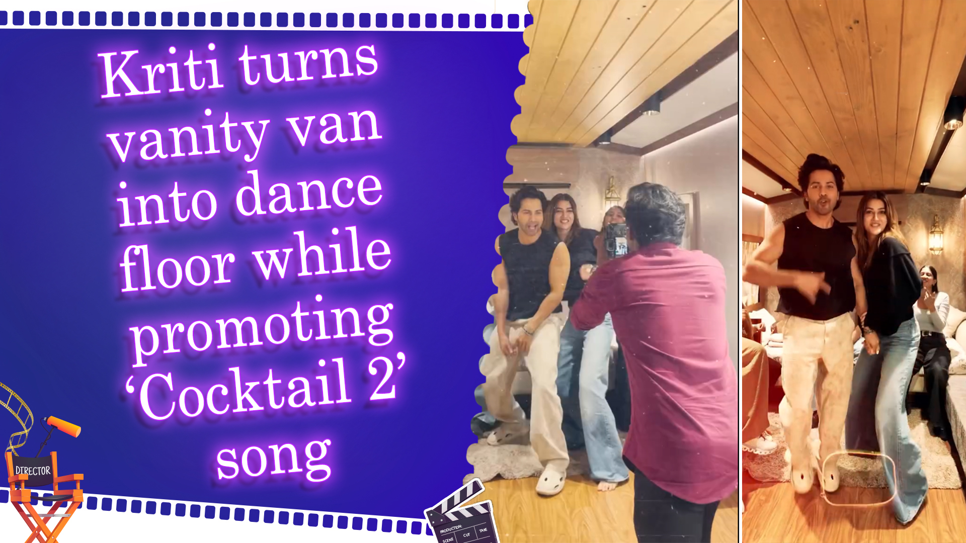 Kriti Sanon turns vanity van into party zone, grooves to ‘Jab Talak ...