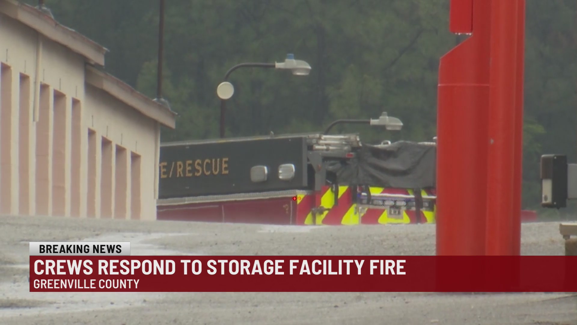 Fire crews respond to storage facility in Greenville Co.