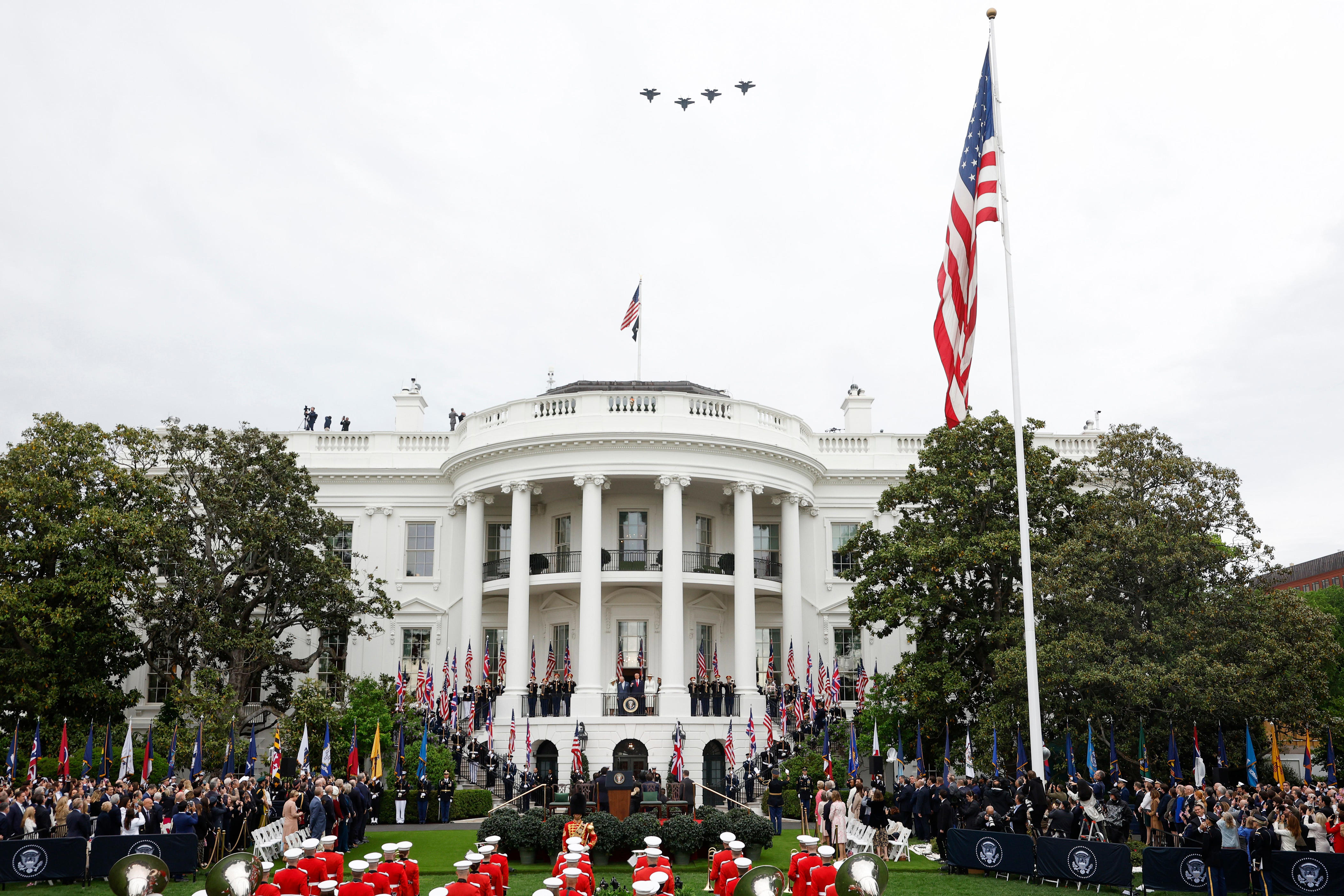 DeWines seated front row as Trump welcomes King Charles at White House