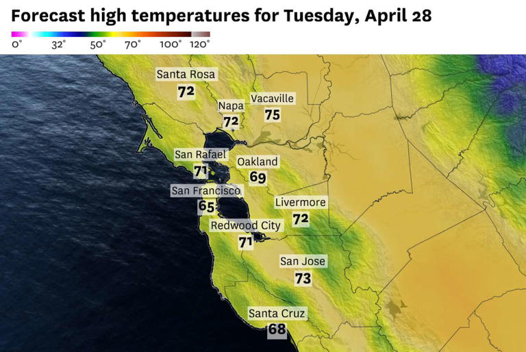 Bay Area starts to warm up Tuesday. Here's where temperatures rebound most