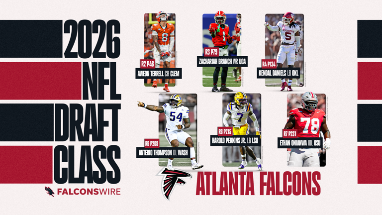 Atlanta Falcons rookie uniform numbers revealed