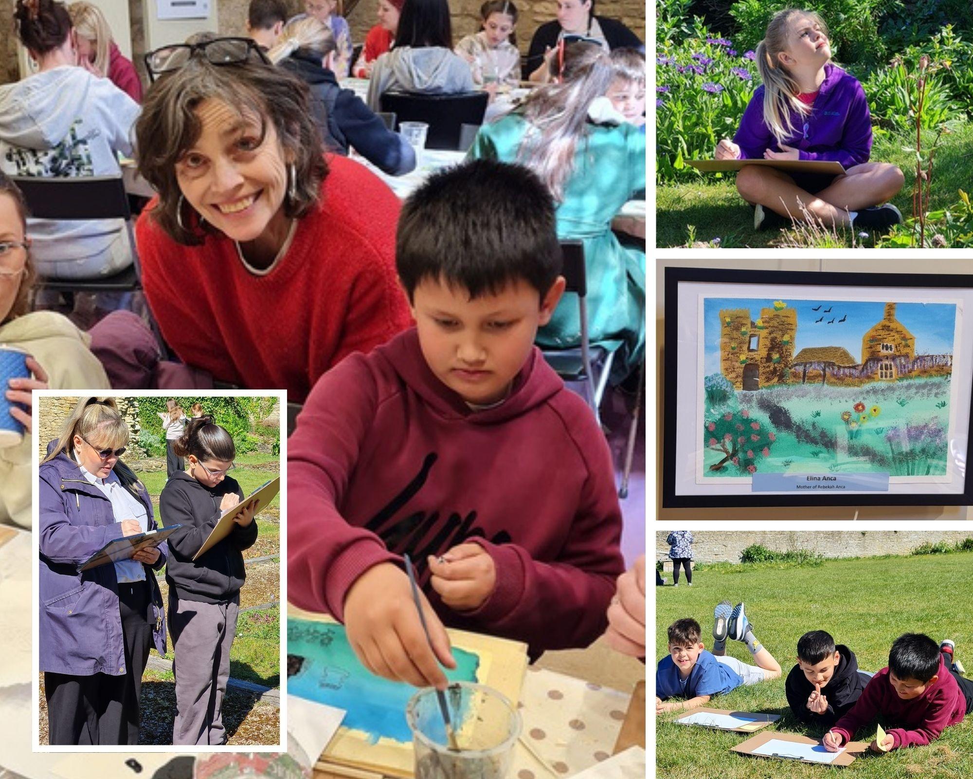 Higham Ferrers schoolchildren get art lesson from former resident and ...
