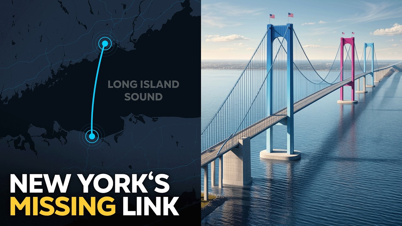 I discovered the mega bridge bypassing NYC! 🌉