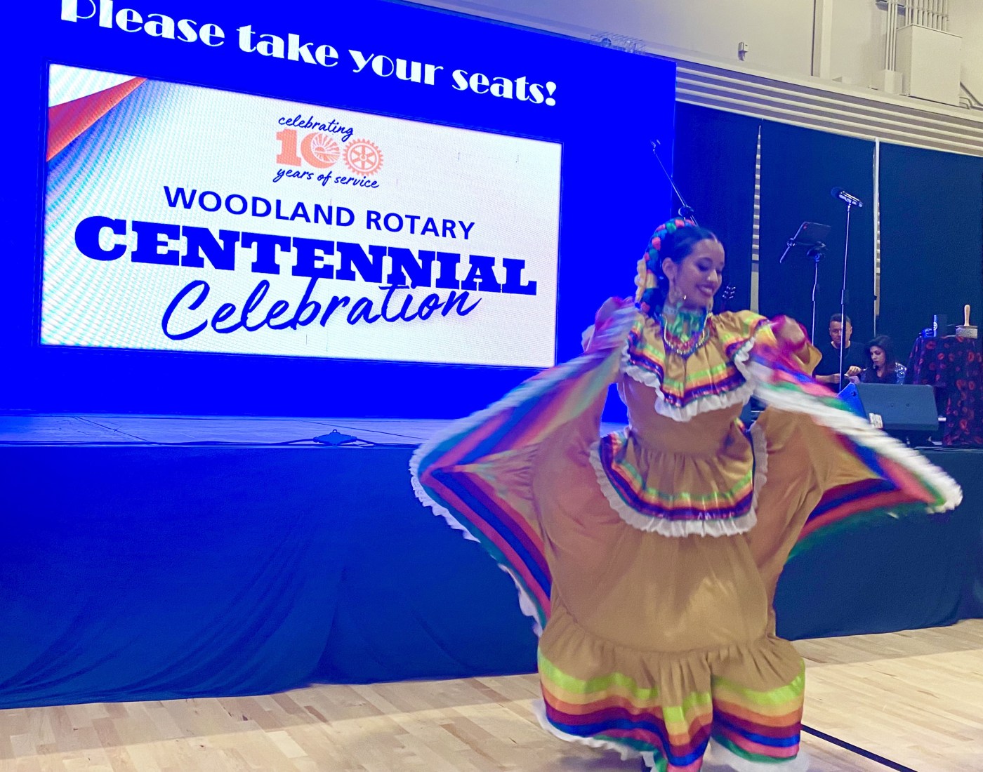 Woodland Rotarians turn out for anniversary