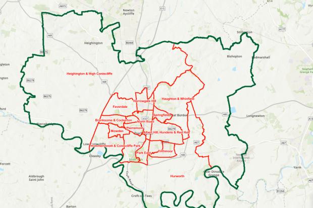 Proposed ward boundary changes revealed for Darlington Council